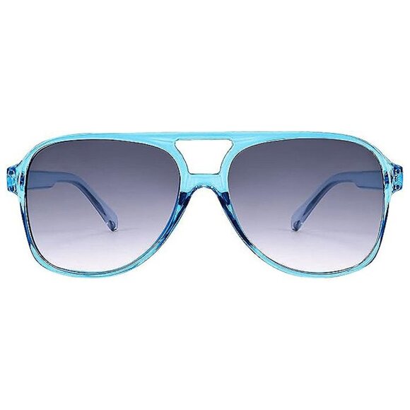 Accessories | Vintage Retro 7s Plastic Aviator Sunglasses Clear Blue A1 ...